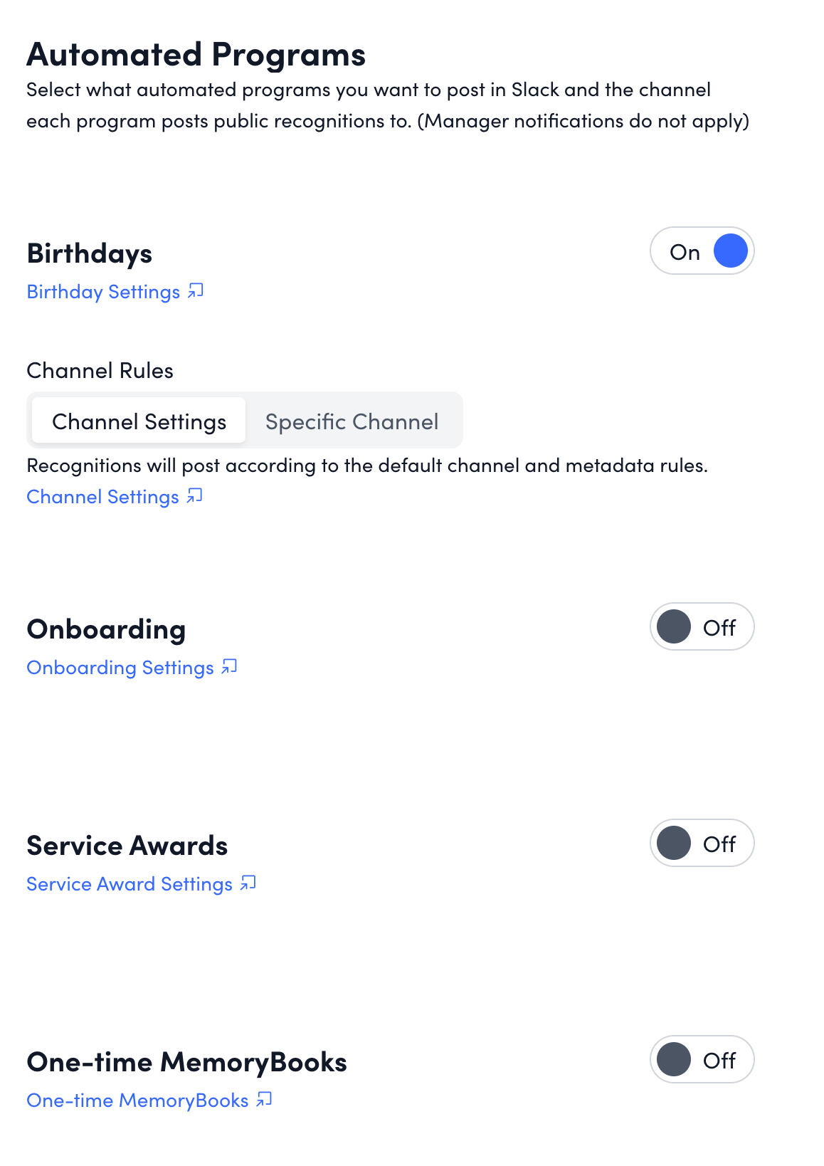 Integrating Slack with Awardco