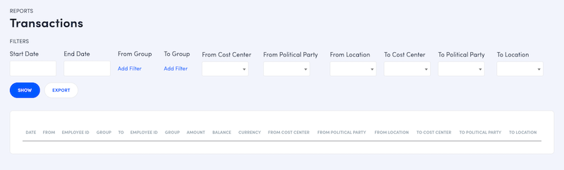Legacy Report: Transactions