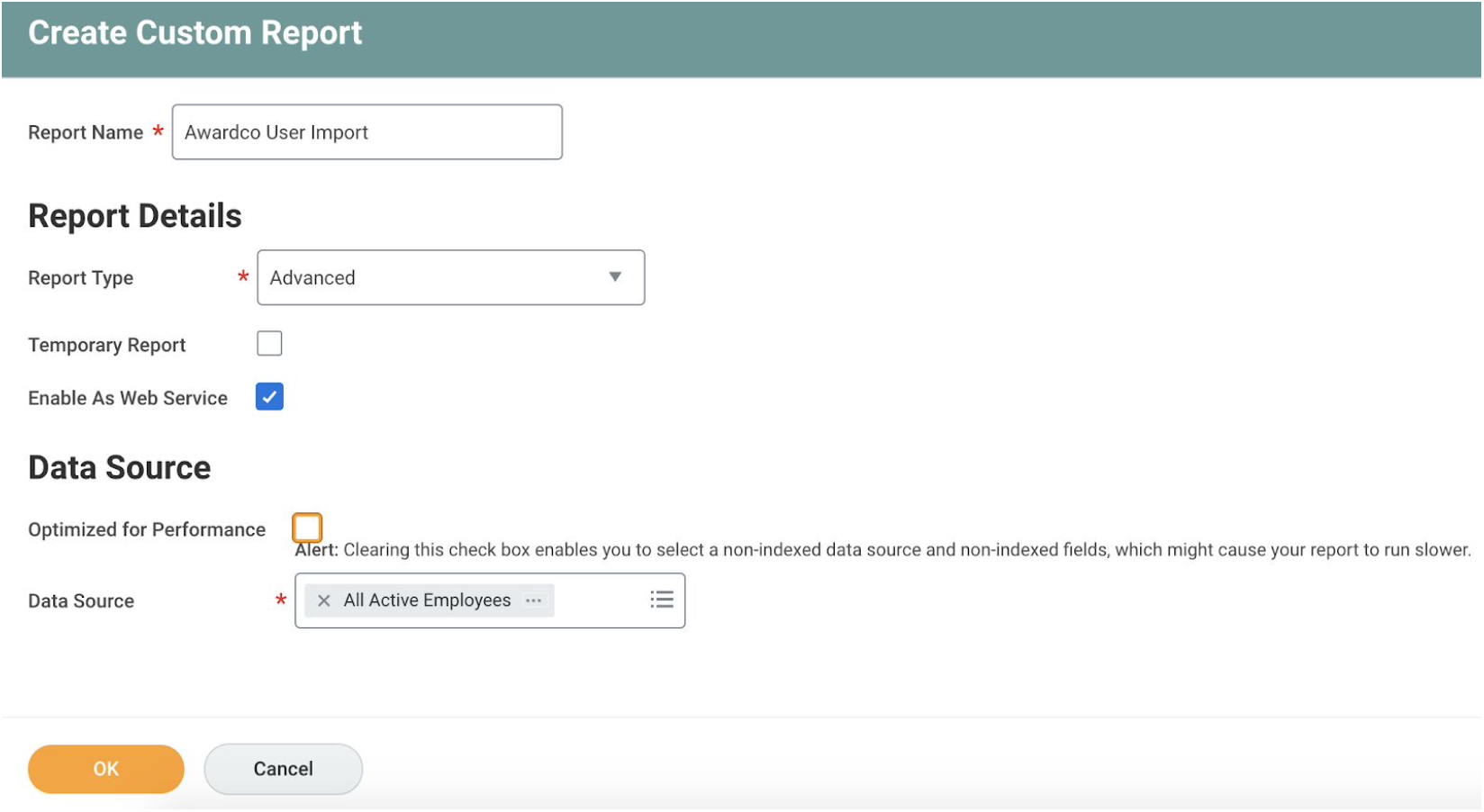 Integration with Workday