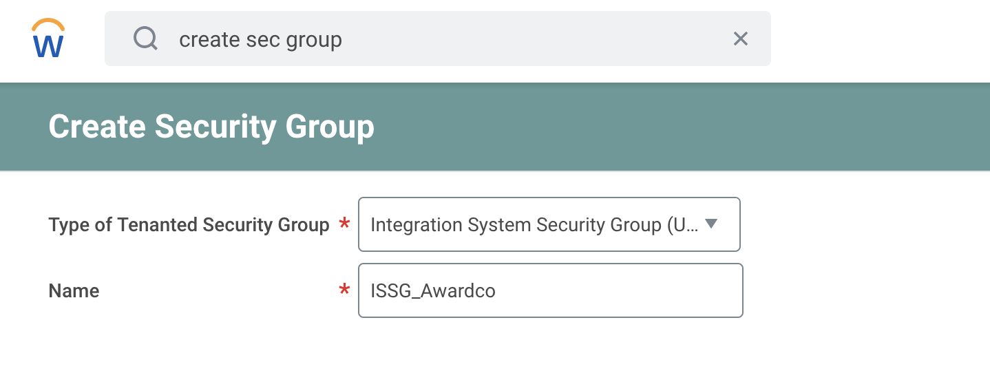 Integration with Workday