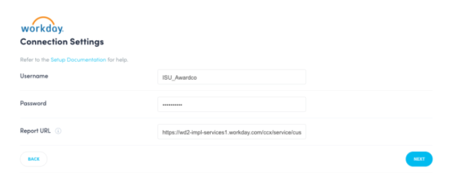 Integration with Workday