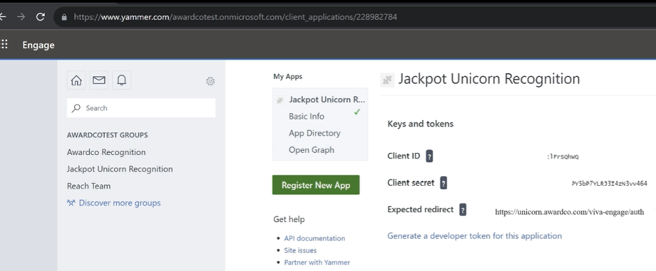 Integration with Viva Engage