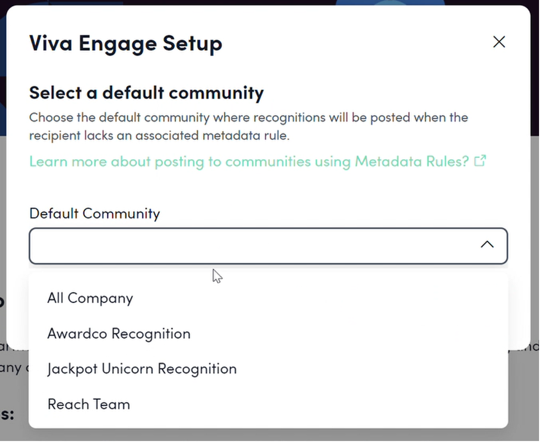 Integration with Viva Engage