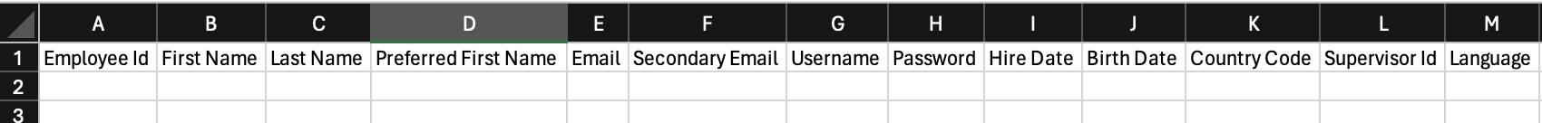 Formatting User Files