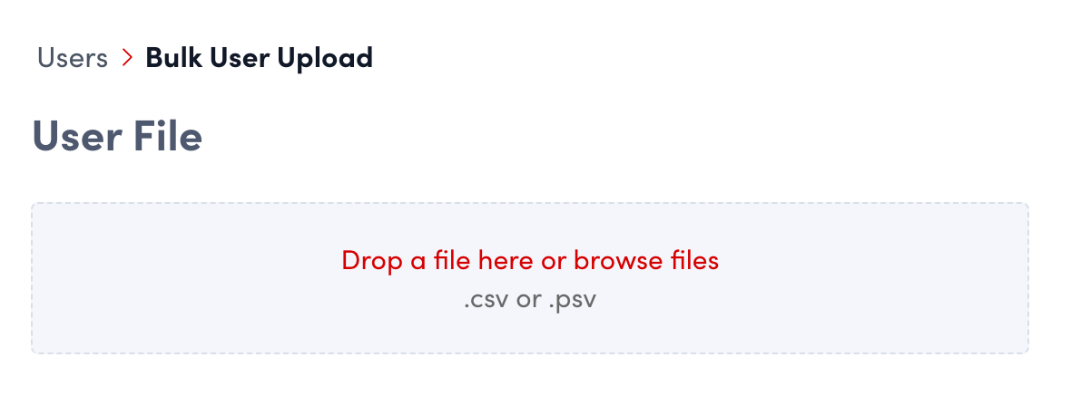 Uploading User Files with Bulk User Upload