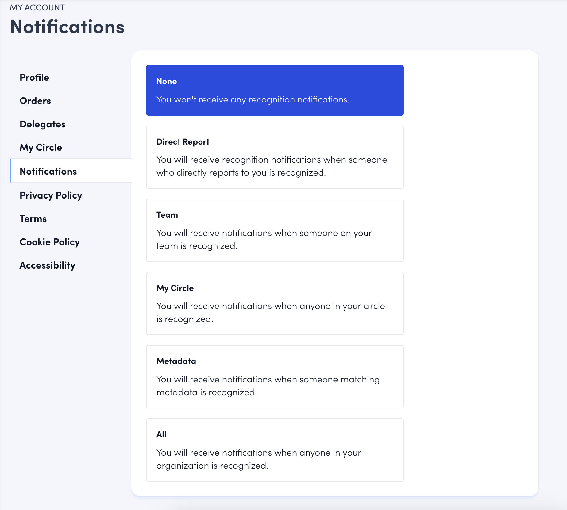 Managing Notification Preferences