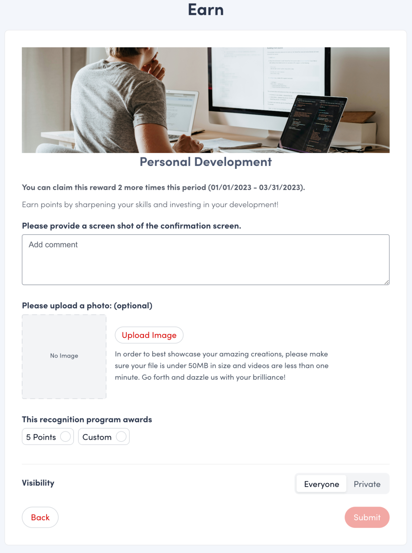 How to Claim an Earned Recognition