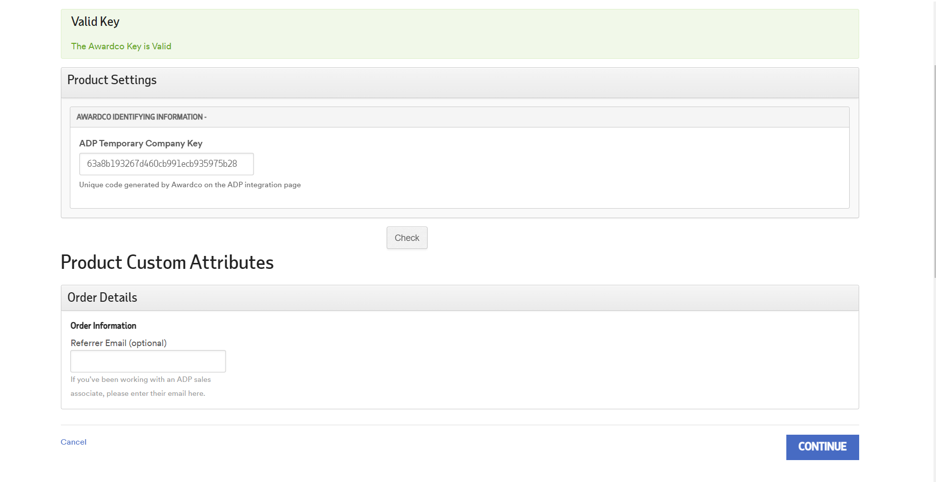 Integration with ADP Workforce Now