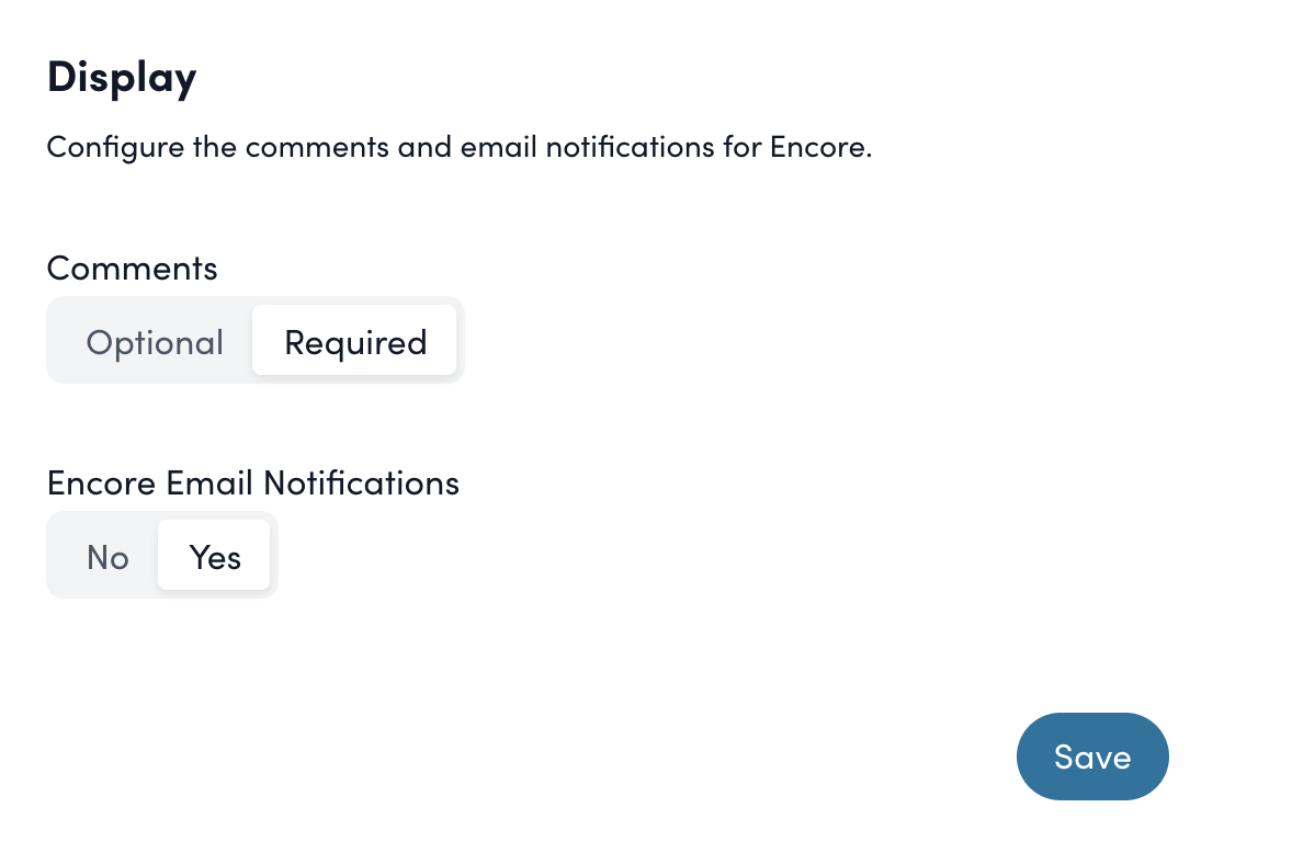 Setting Up Encore: Adding Extra Points to Recognitions