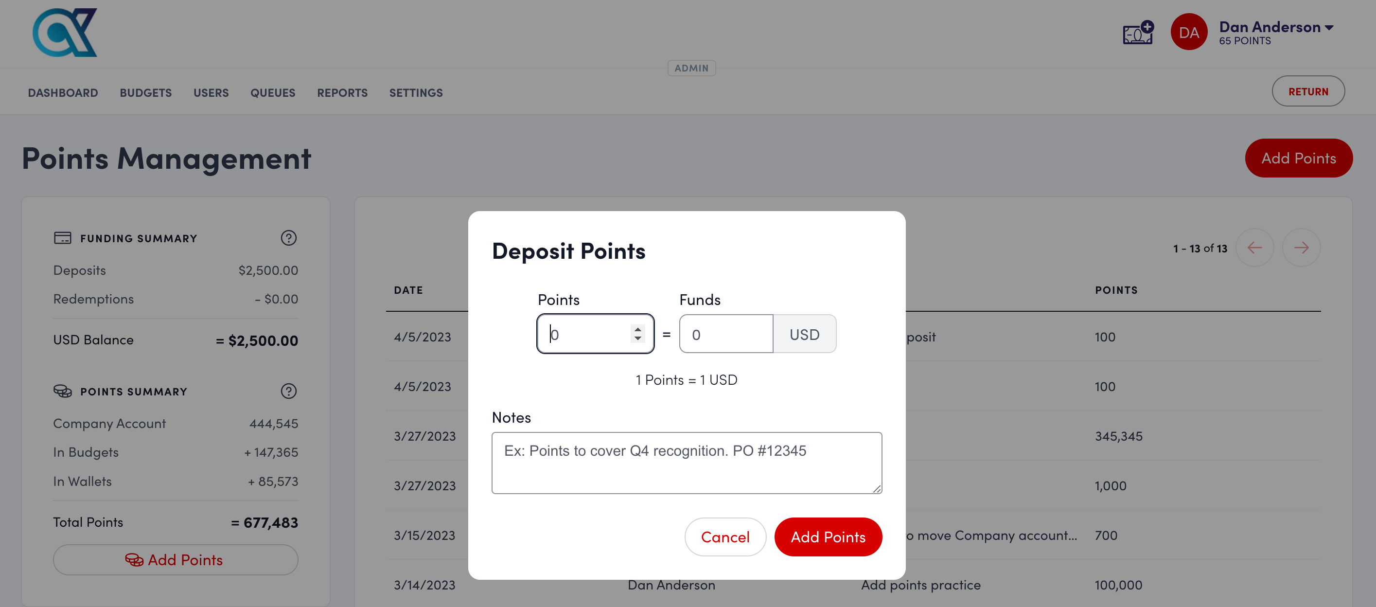 Adding Points to Your Platform