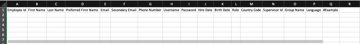 Formatting User Files