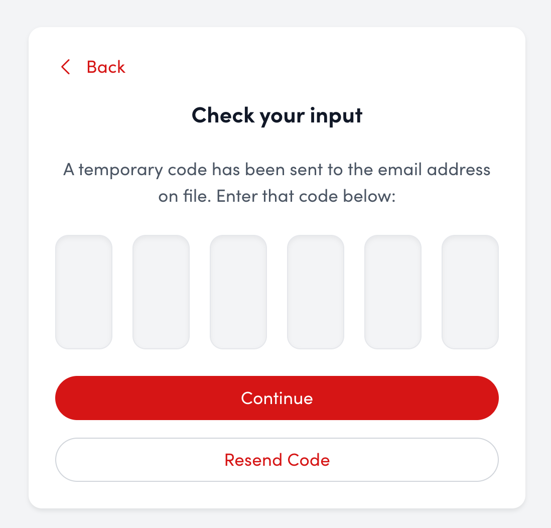 Se connecter à l'aide d'un code temporaire