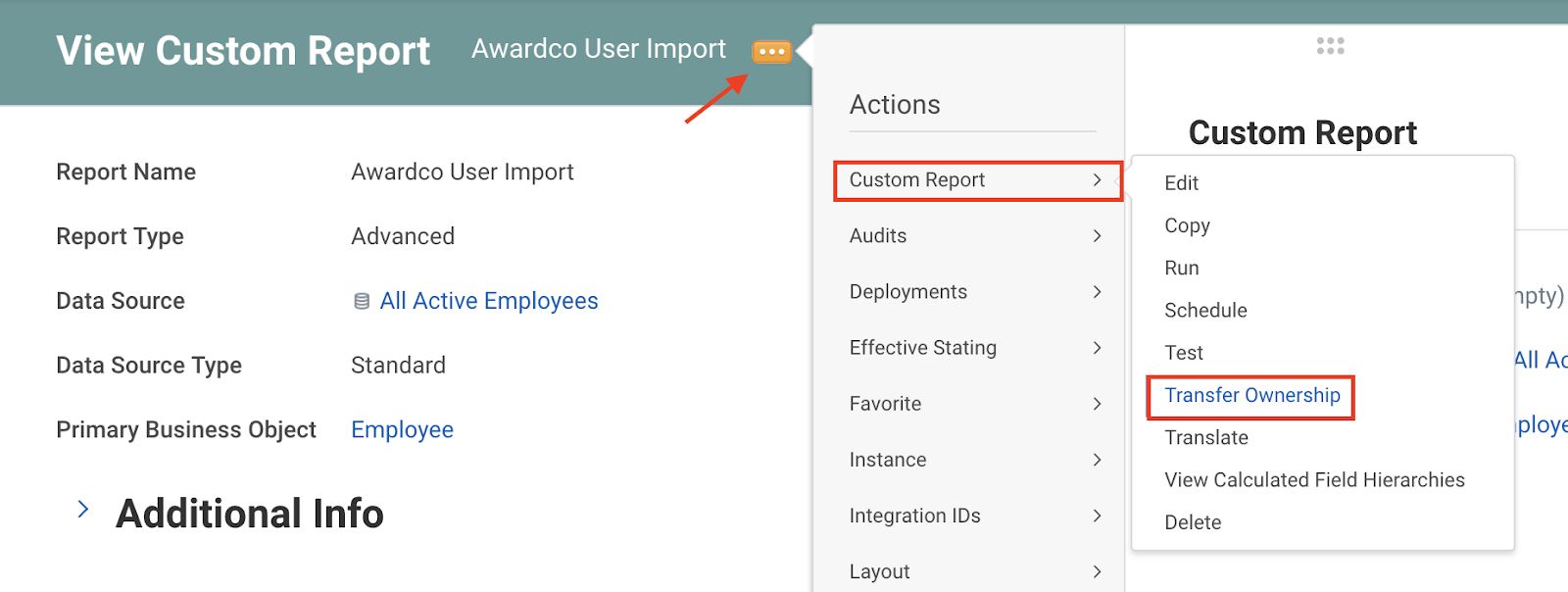 Integration with Workday