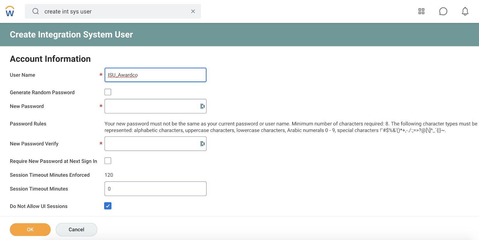 Integration with Workday