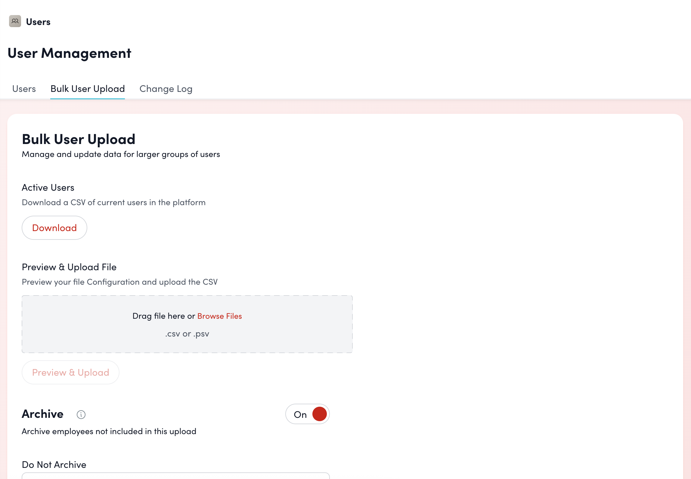 Uploading User Files with Bulk User Upload