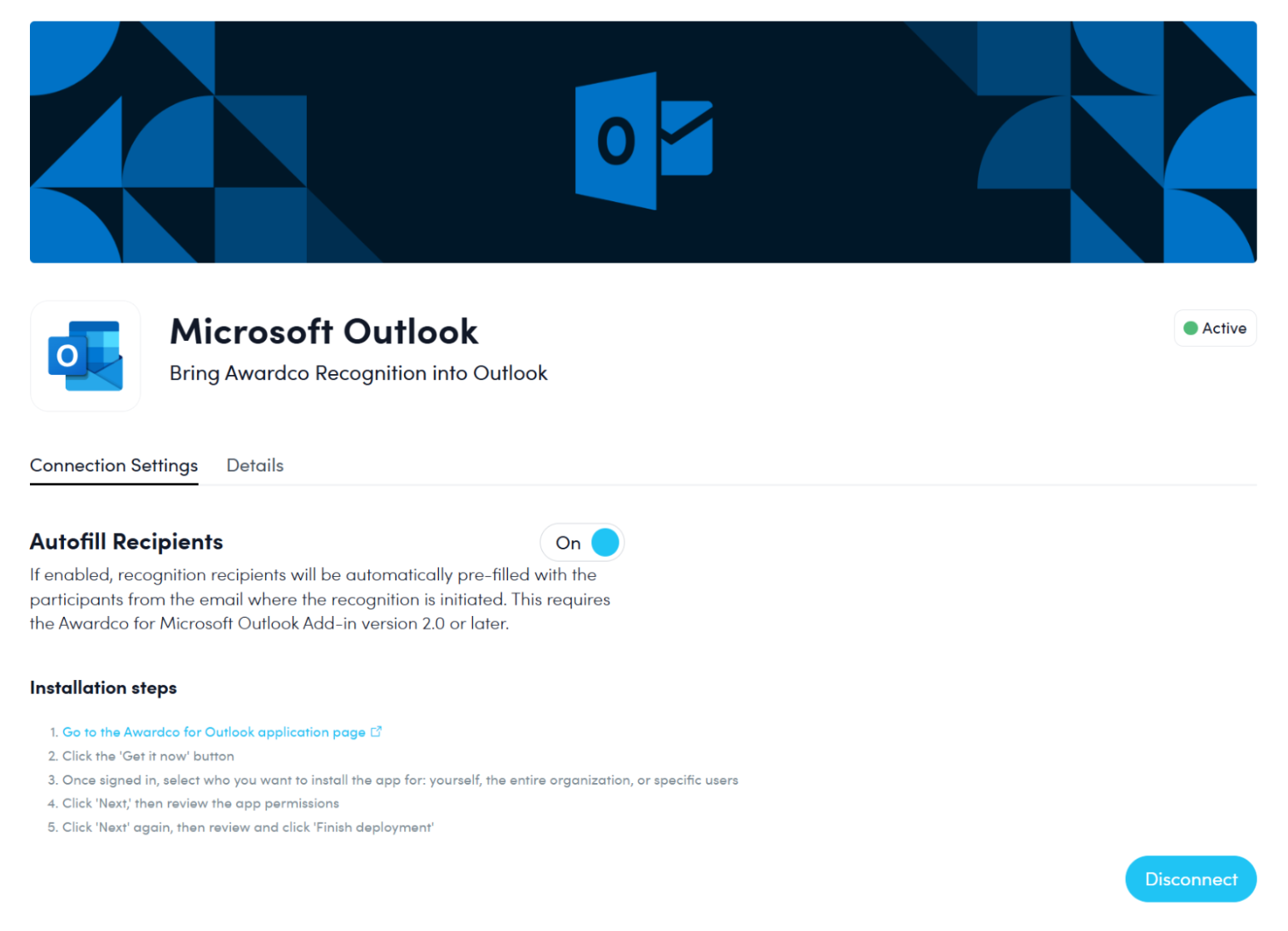 Integrating Microsoft Outlook with Awardco (Microsoft Outlook Add-In)