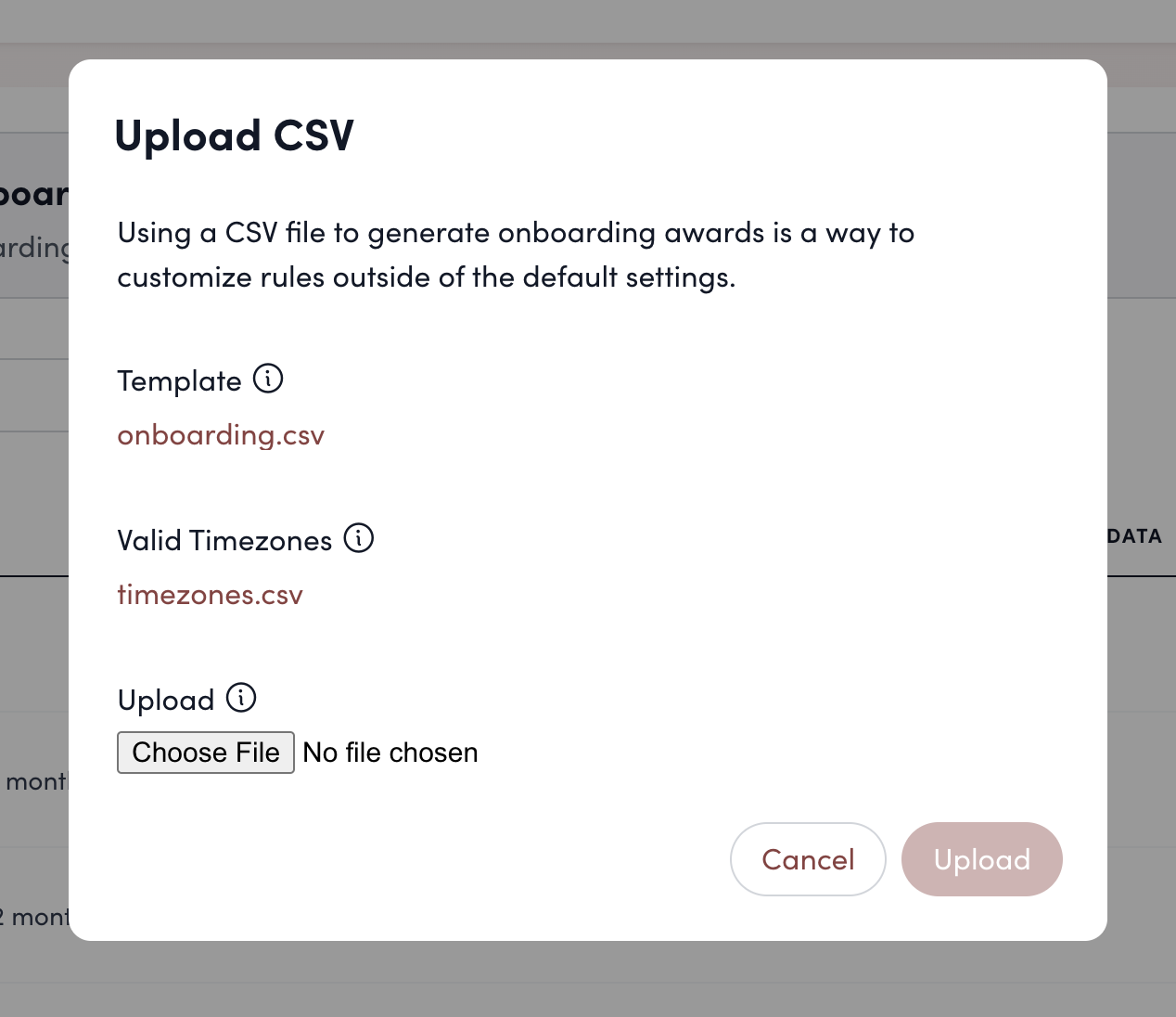 Uploading an Onboarding Automation CSV File