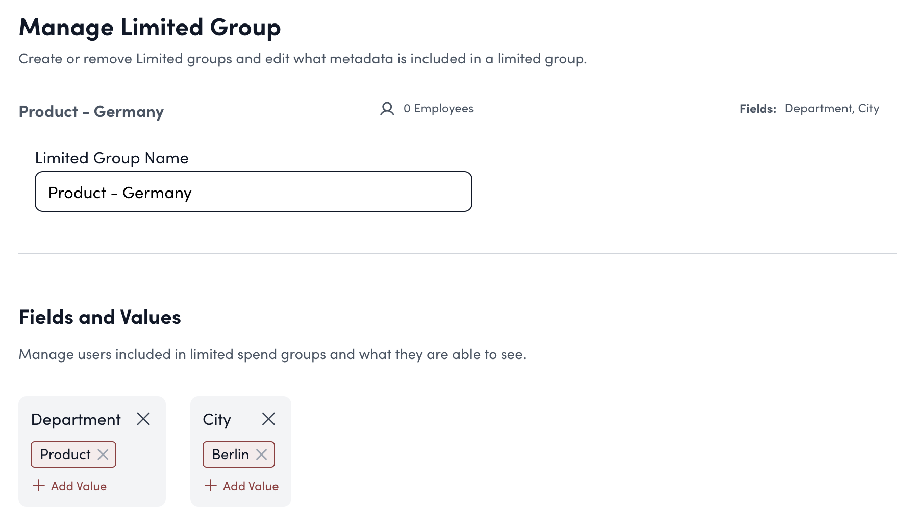 Managing Award Networks