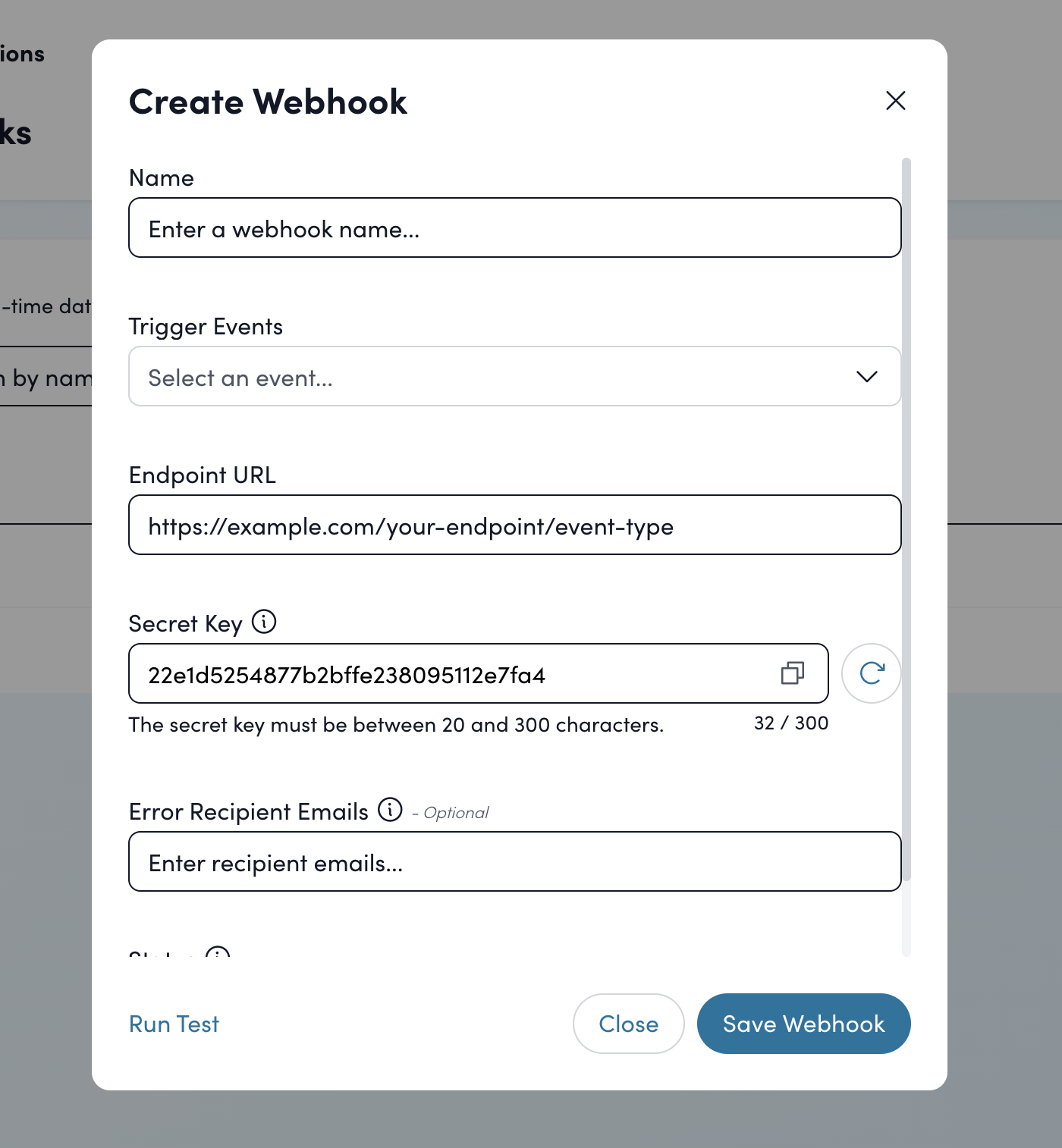 Creating Webhooks