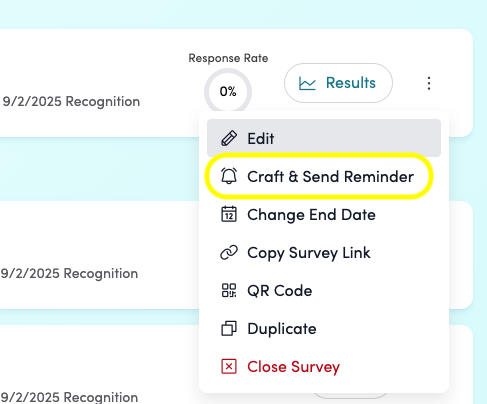 Viewing Survey Results: Pulse Surveys